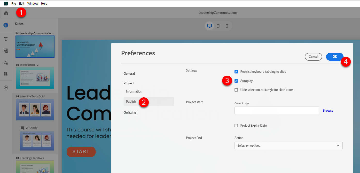 What will user see on first screen when they begin... - Adobe Product ...