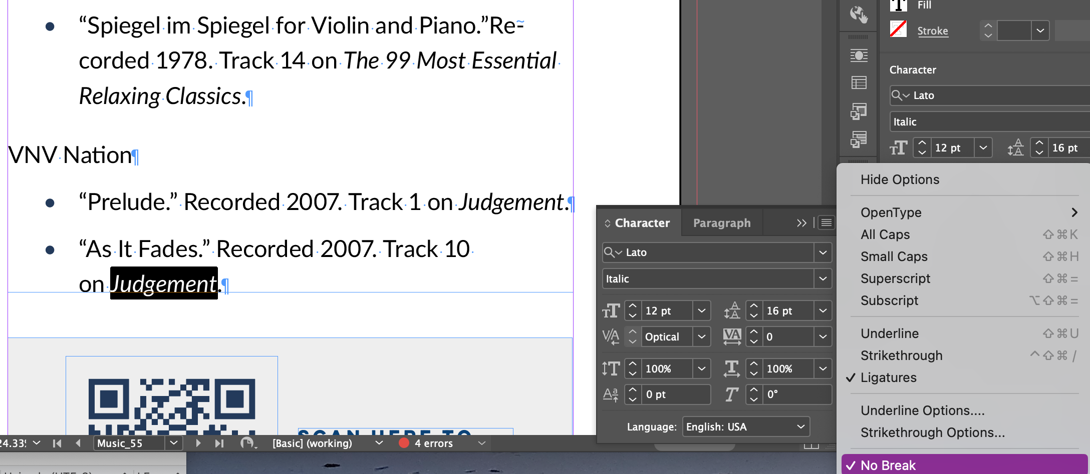 Solved: Text breaking before end of line - Adobe Community - 13967798