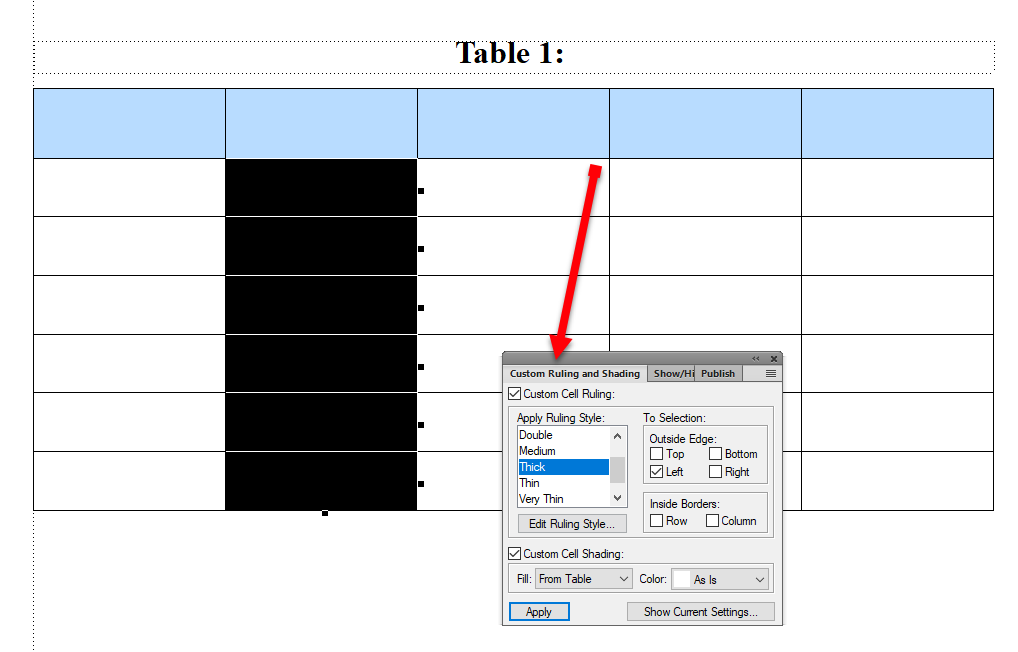 Solved: How can I change the color of table border in Adob... - Adobe ...