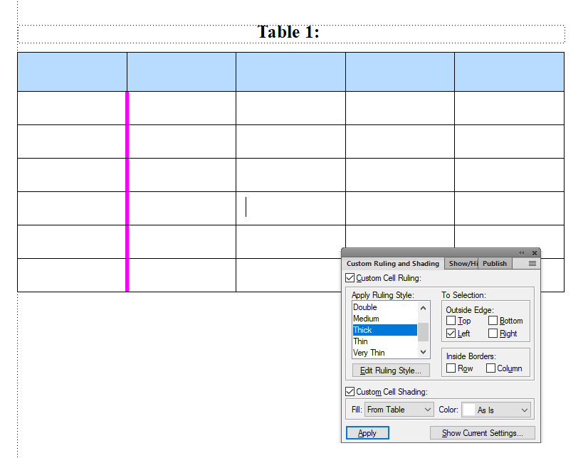 Solved: How can I change the color of table border in Adob... - Adobe ...