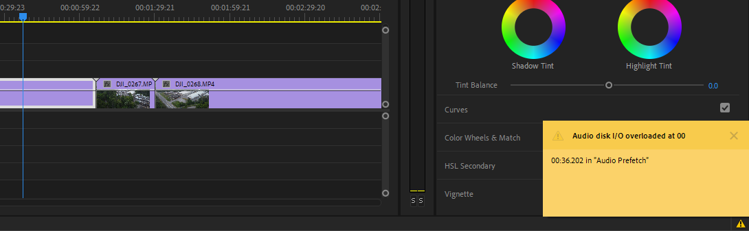 Getting Audio disk I/O overloaded at i... - Adobe Product Community ...