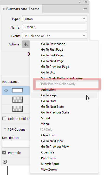 InDesign to PDF interactivity - Adobe Community - 13969432