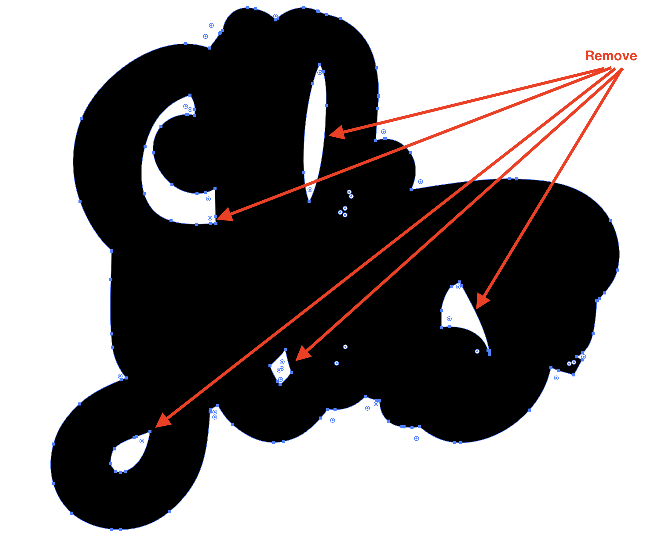 Solved: Removing points from the inside of a shape using s... - Adobe ...