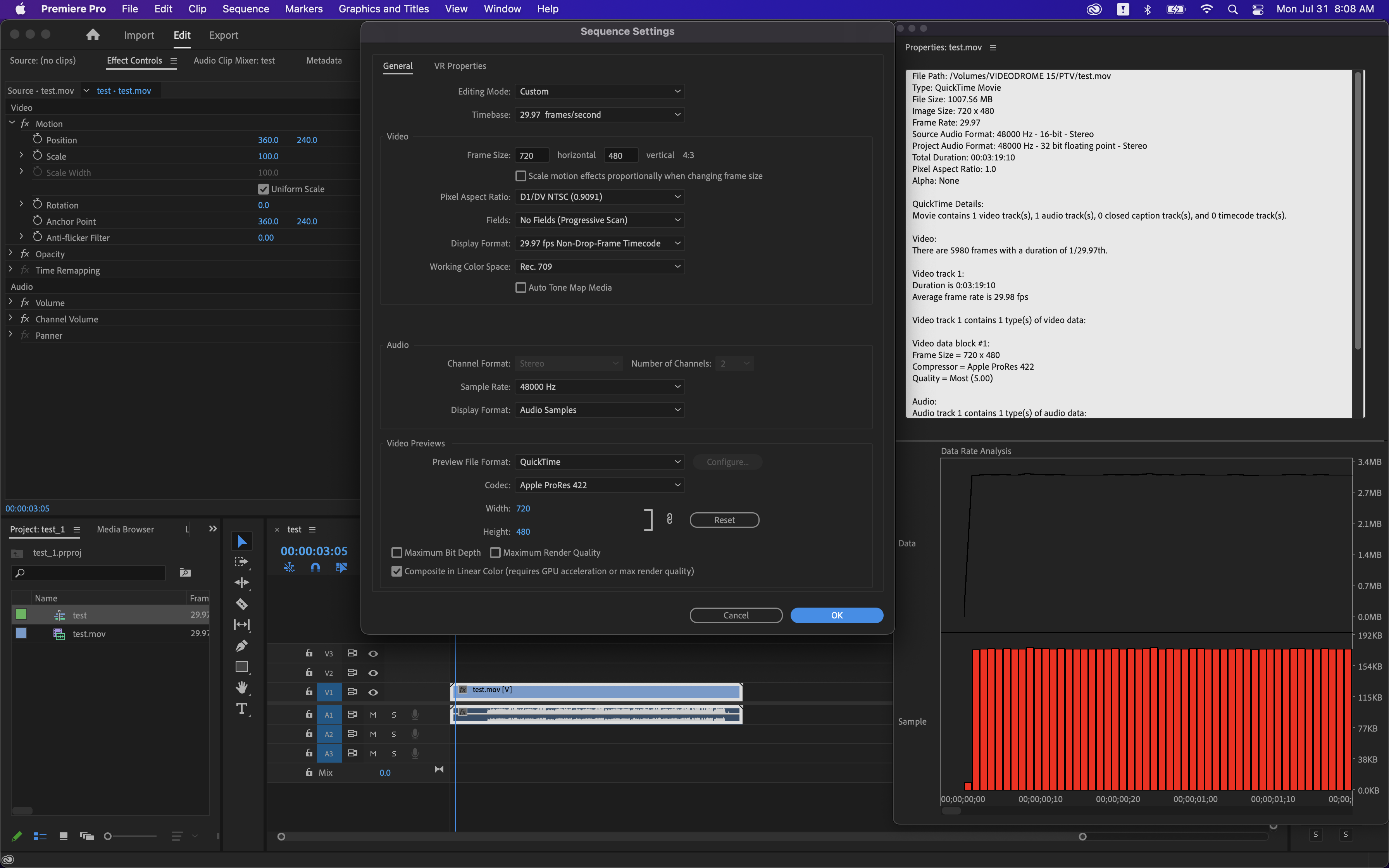 Premiere reading 720x480 ProRes DV Pixels as Squar... - Adobe Community ...