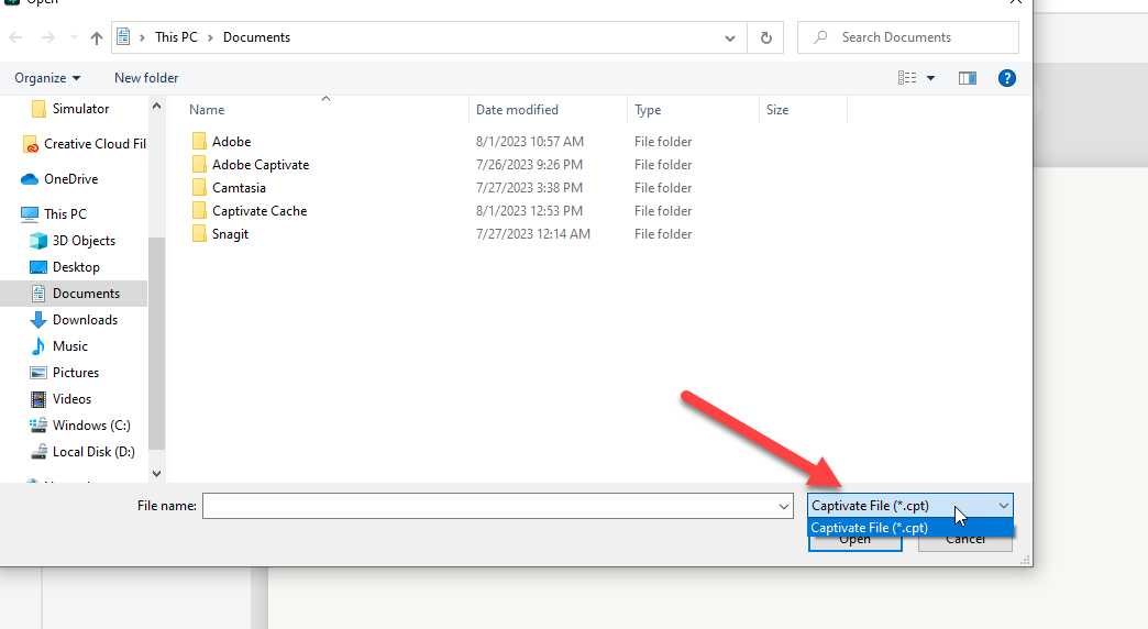 Solved: Unable to Open CPTX Files. Captivate 2023 - Adobe Product ...
