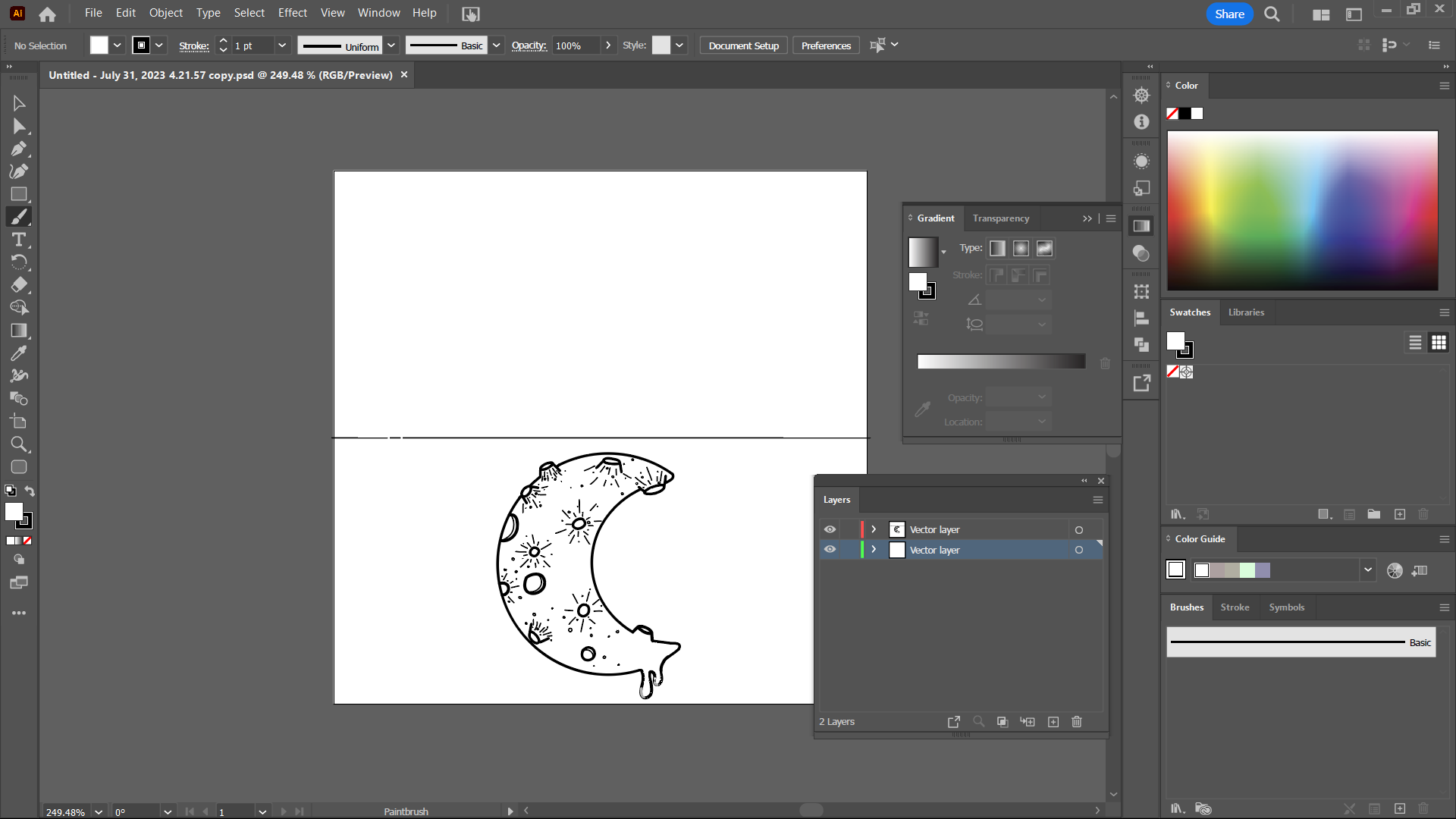 How to add color, gradient and other effects on a ... - Adobe Product ...