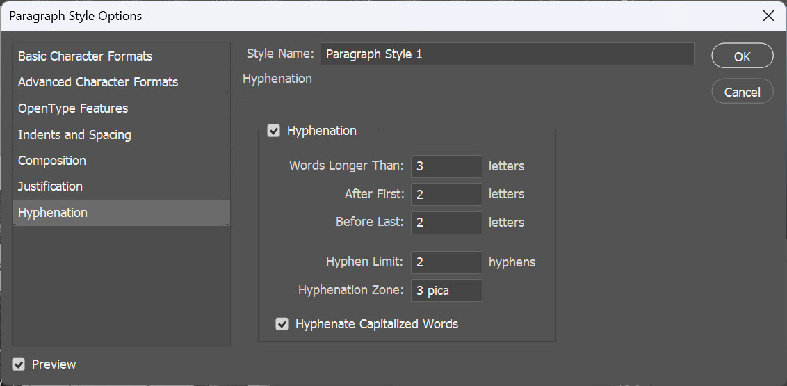 Solved: Text breaks / hyphenations not working - Adobe Product Community - 13979913