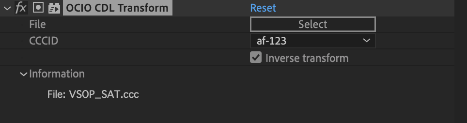New OpenColorIO CDL Transform Effect in After Eff... - Adobe Product ...