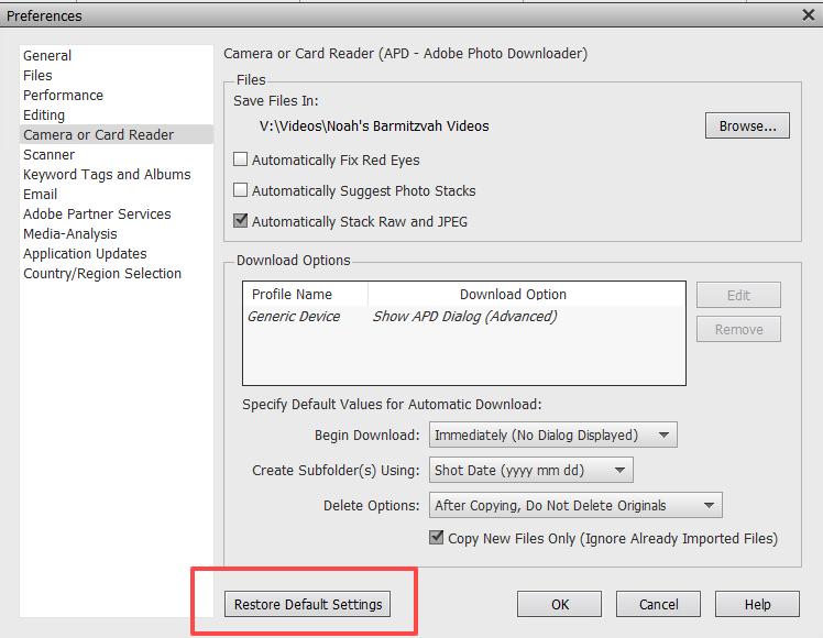 Photo downloader in Elements 2023 not using subfol... - Adobe Product ...