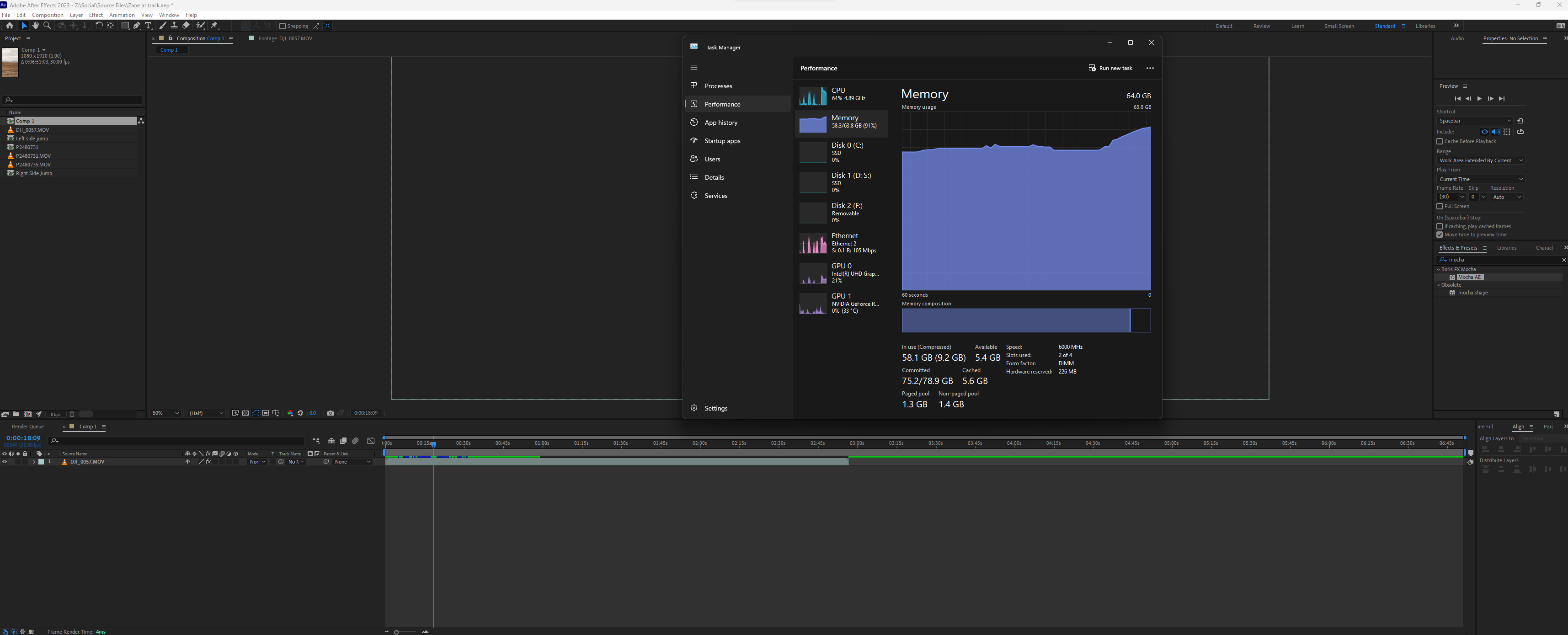 Solved: After Effects Using too much Memory - Adobe Product Community - 13970506