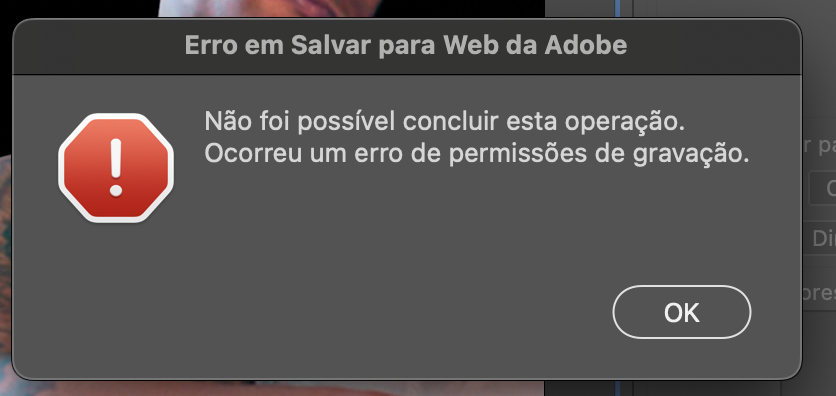 Erro Ao Salvar Para Web No Photoshop Adobe Product Community 13692007