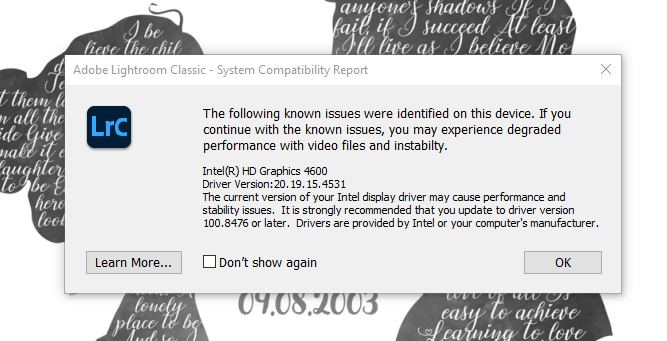Solved: Display Problems but new graphics card - Adobe Product ...