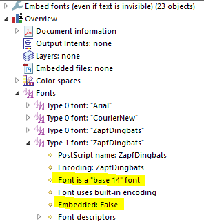 Use Action to Embed Fonts without Font Warning - Adobe Product ...