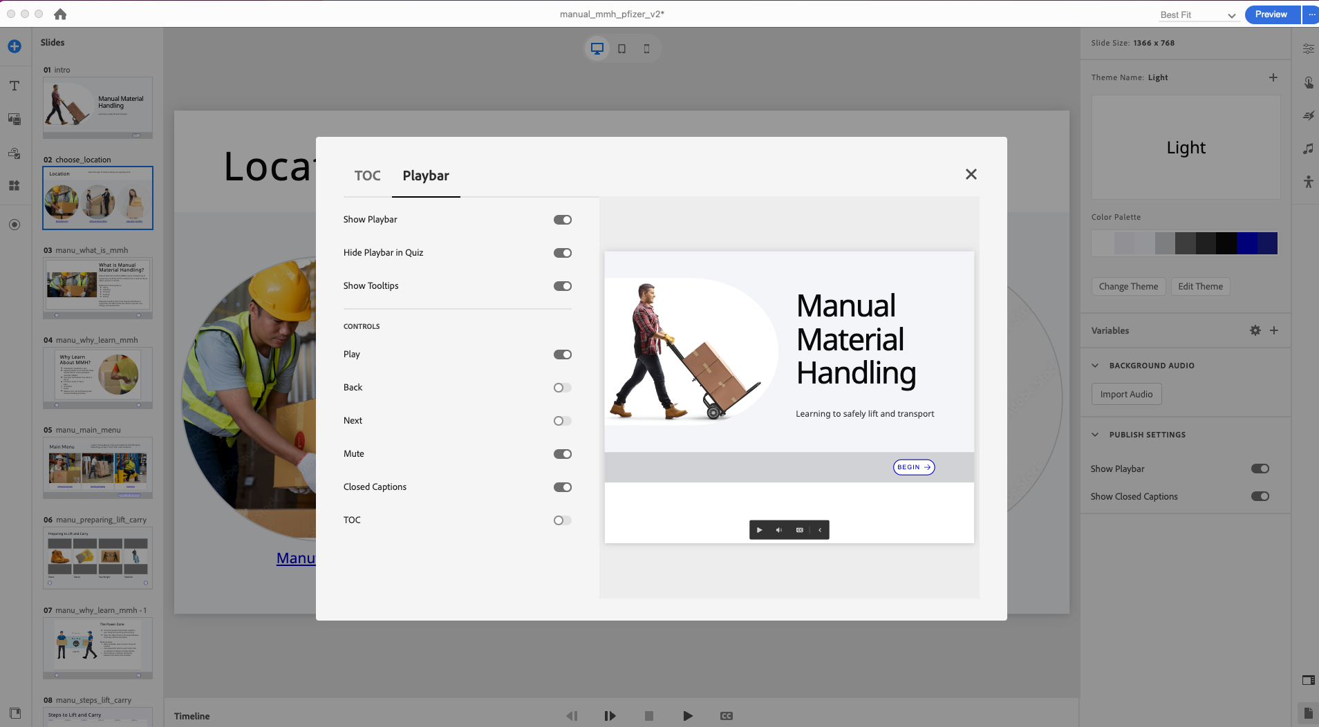 Solved: How to Center Playbar (vs. Left-Aligned) - Captiva... - Adobe ...