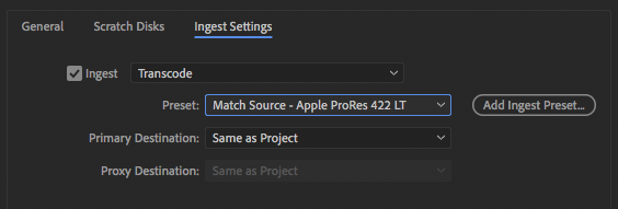 Changing clips to Prores file - Adobe Product Community - 10631425