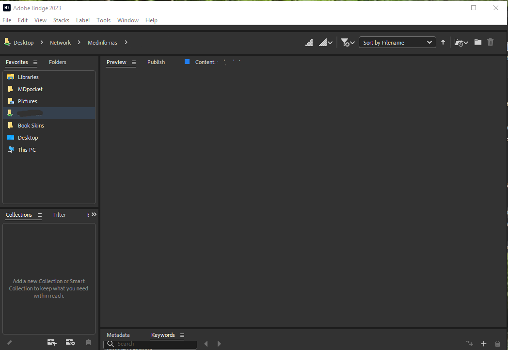 Bridge appears empty. No files or folders will sho... - Adobe Community ...