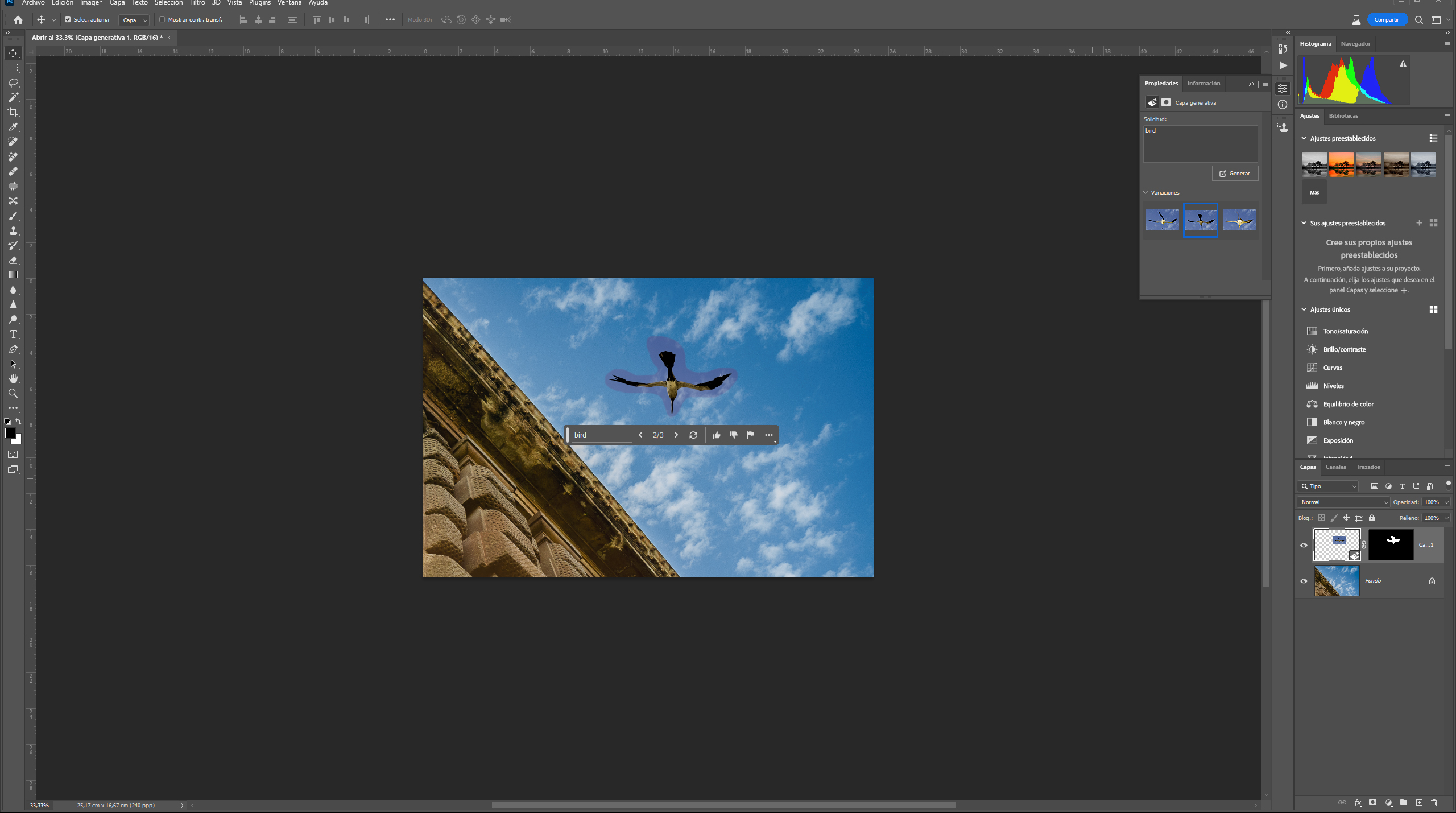Error a crear capa generativa - Adobe Support Community - 14007448
