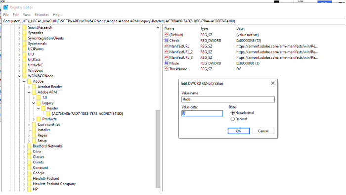 Stopping Adobe Acrobat Reader 32bit from updating - Adobe Product ...