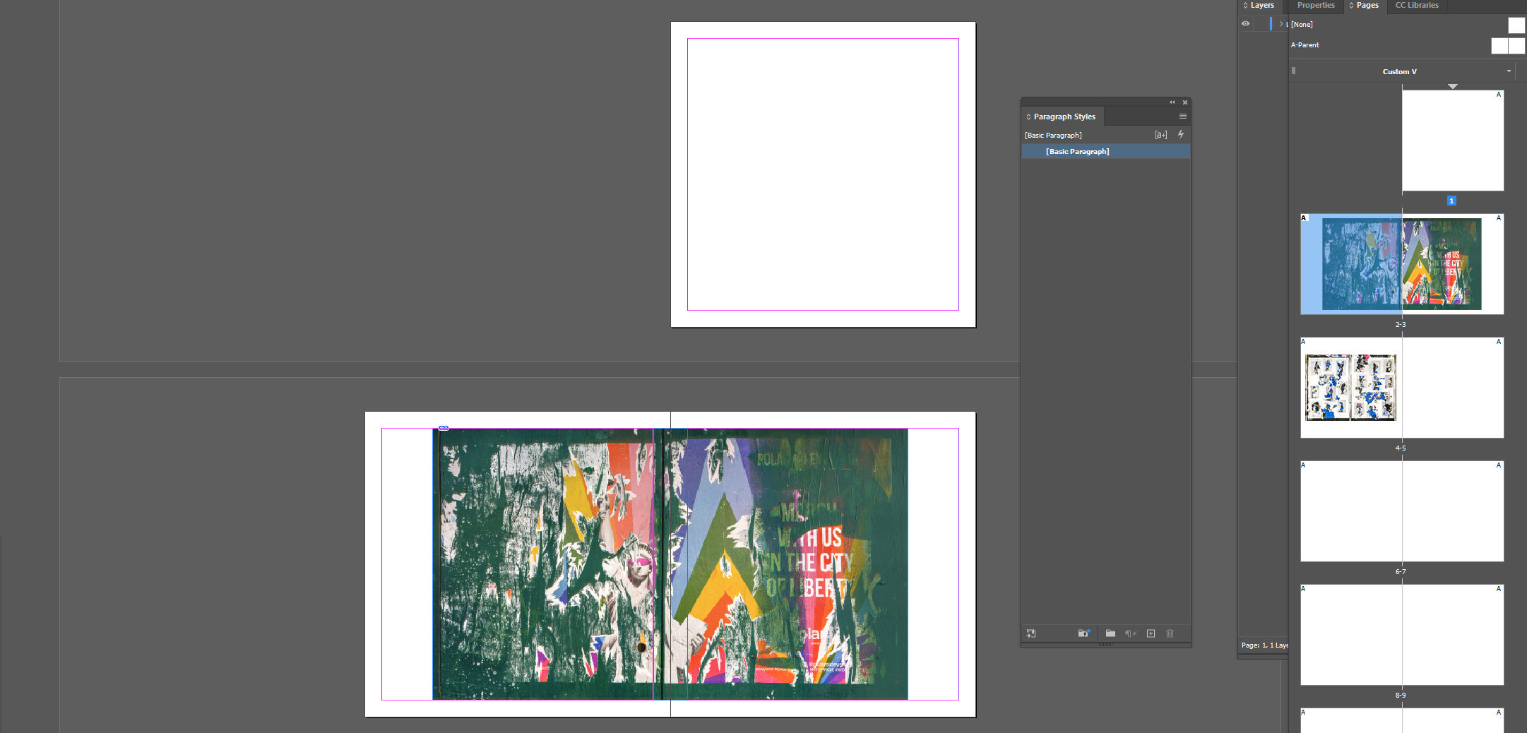 Solved: make facing pages one page for purposes of horizon... - Adobe ...