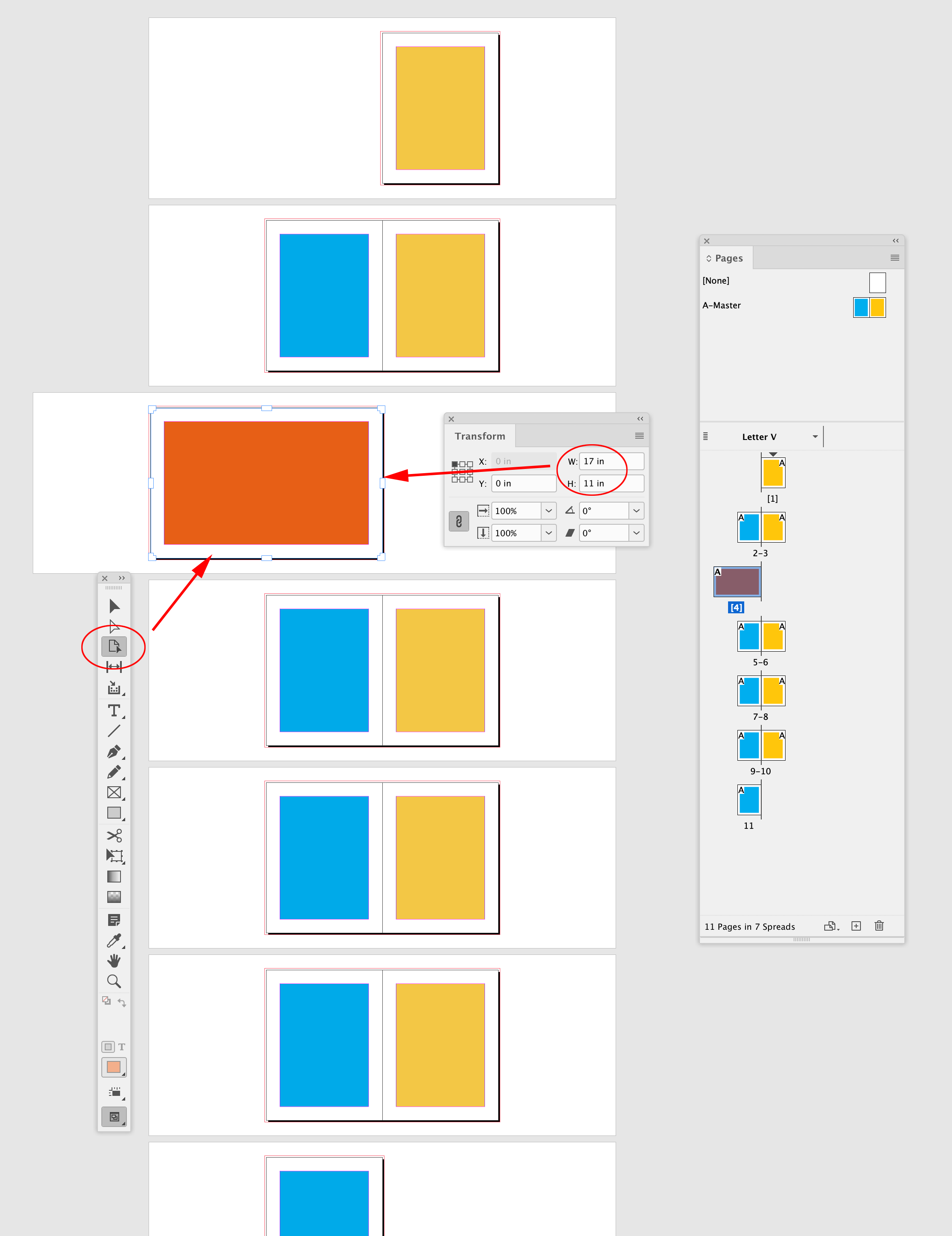 Solved: make facing pages one page for purposes of horizon... - Adobe ...