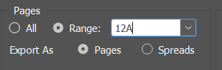 Solved: InDesign export to pdf Page Range Box missing? - Adobe ...