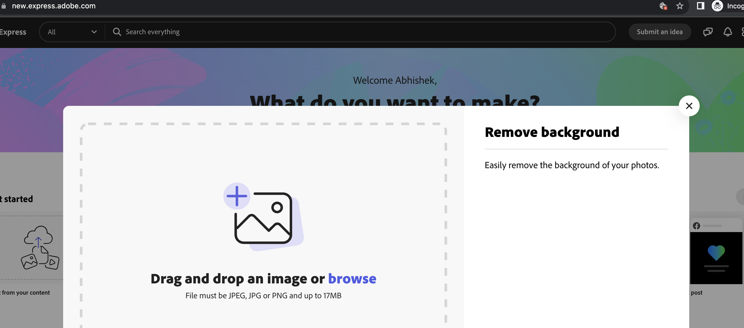 BACKGROUND REMOVER - Adobe Product Community - 14022762