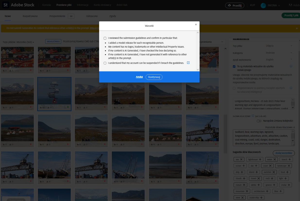 Uploading visuals for editorial use... - Adobe Community - 14031575