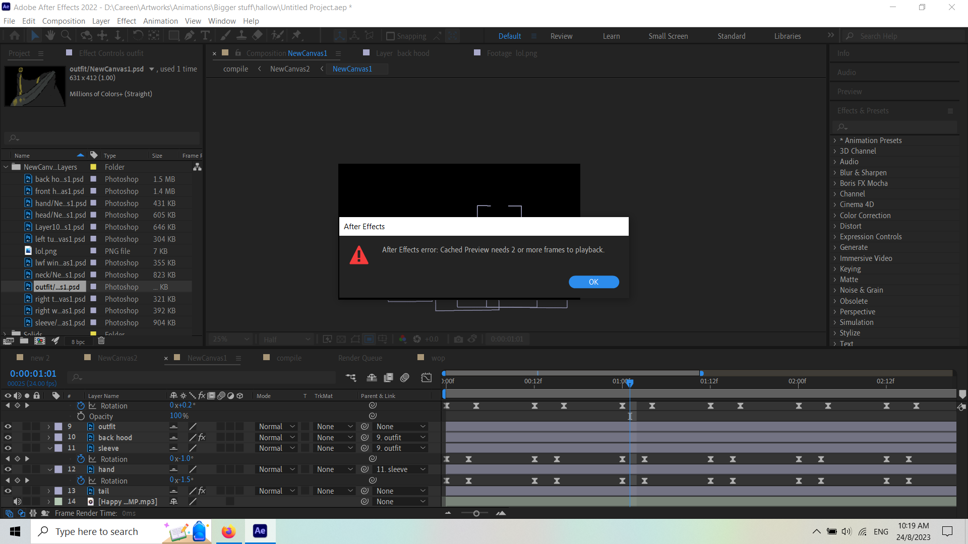 After effects file dissapears when updating psd la... - Adobe Product ...