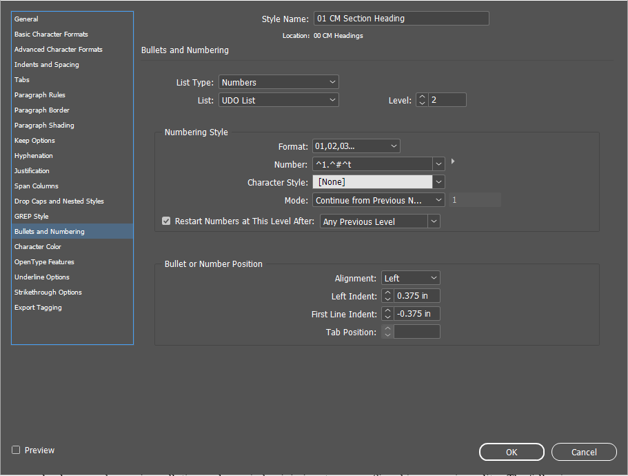 How to add letters to a Heading -InDesign - Adobe Community - 14034187