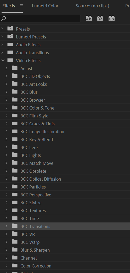 Third party presets in Video effects folder - Adobe Community - 14046900