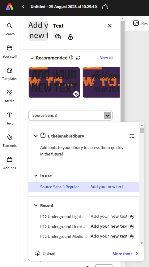 Solved: Uploading Fonts to Adobe Express Beta - Adobe Product Community ...