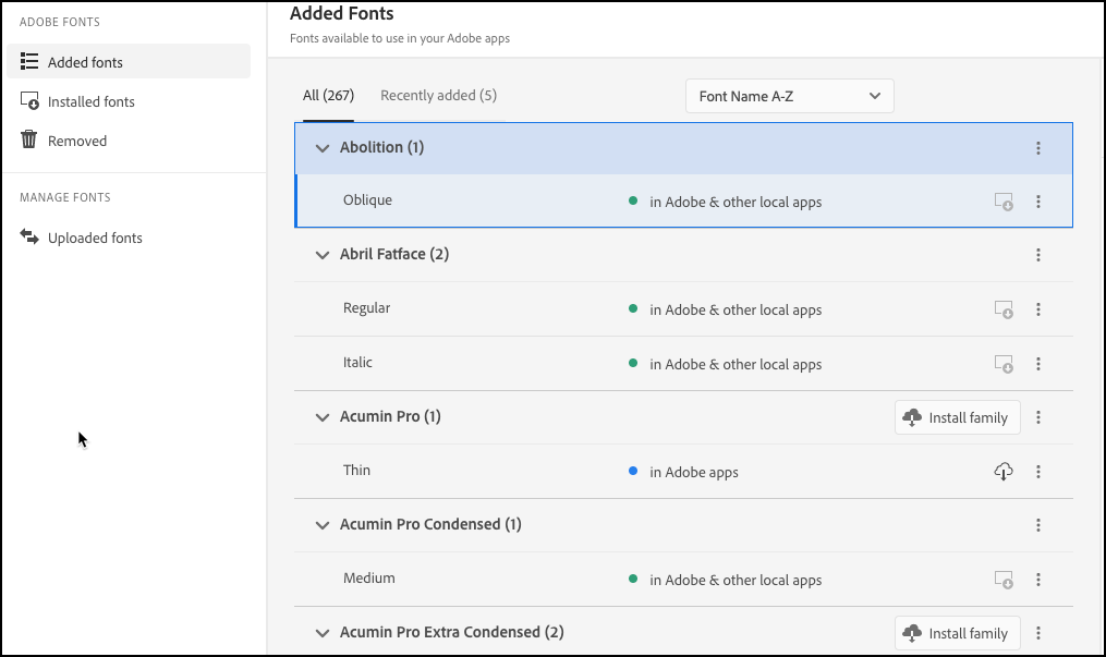Solved: Difference between "Added Fonts" and "Installed Fo... - Adobe Product Community - 14044621