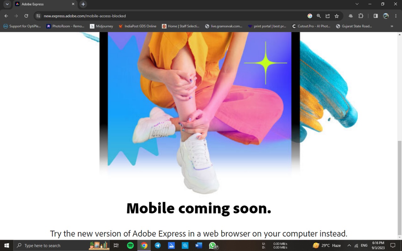 adobe express's access blocked! - Adobe Product Community - 14058171
