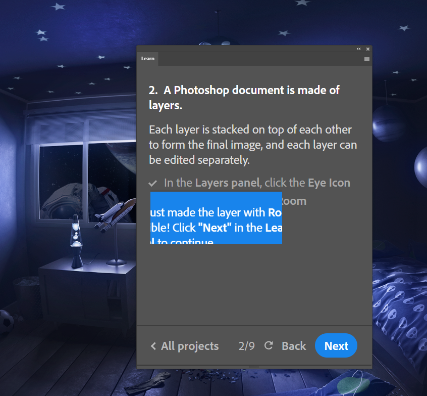 small window in Photoshop tutorials - Adobe Community - 10934943
