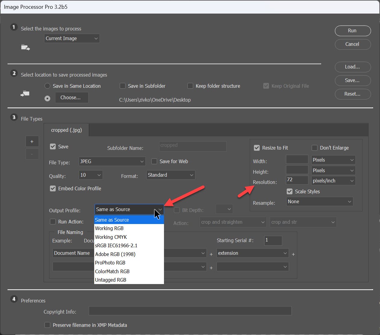 Need to save a RAW file in (3) formats at once - Adobe Support ...