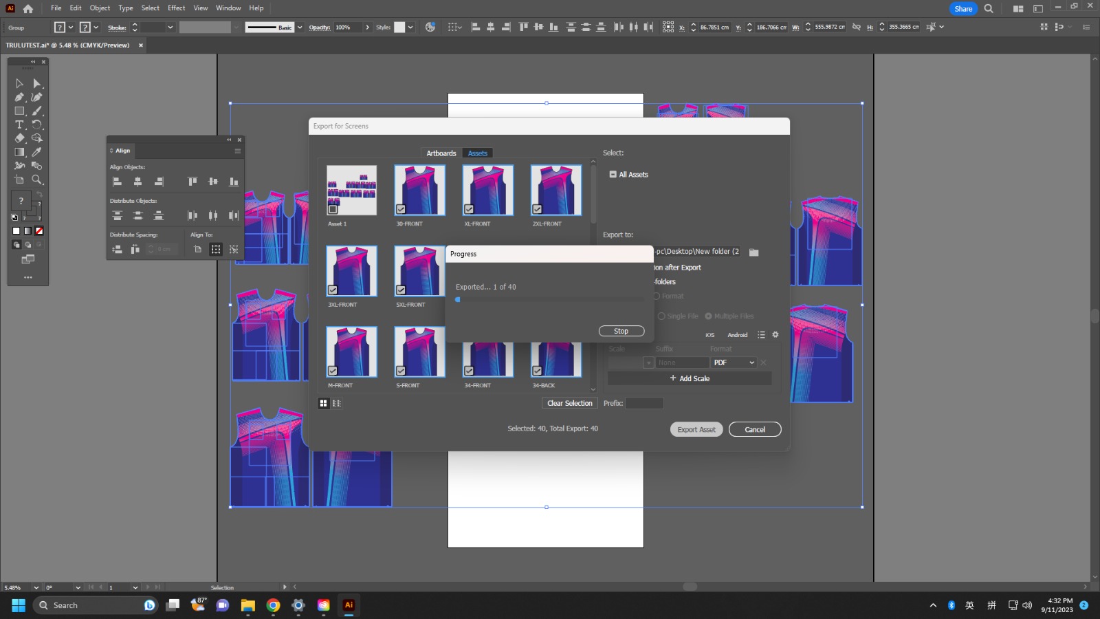 EXPORT OF SCREEN ASSETS SLOWLY - Adobe Community - 14075457