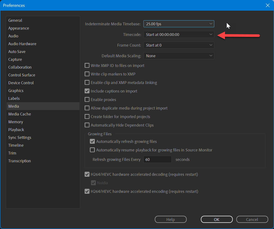 Modifying Timecode in 2023.6 - Adobe Product Community - 14075545