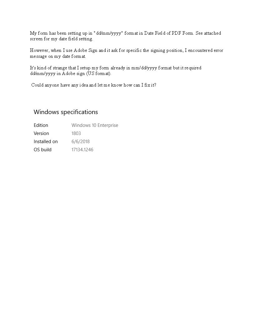Solved: Adobe Sign Date Format changes - Adobe Product Community - 10936340