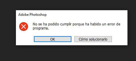 Error en Photoshop - Adobe Community - 14084021