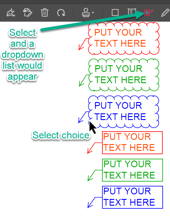 Comments-Add Text Box & Add Text Callout (Save Fav... - Adobe Community ...
