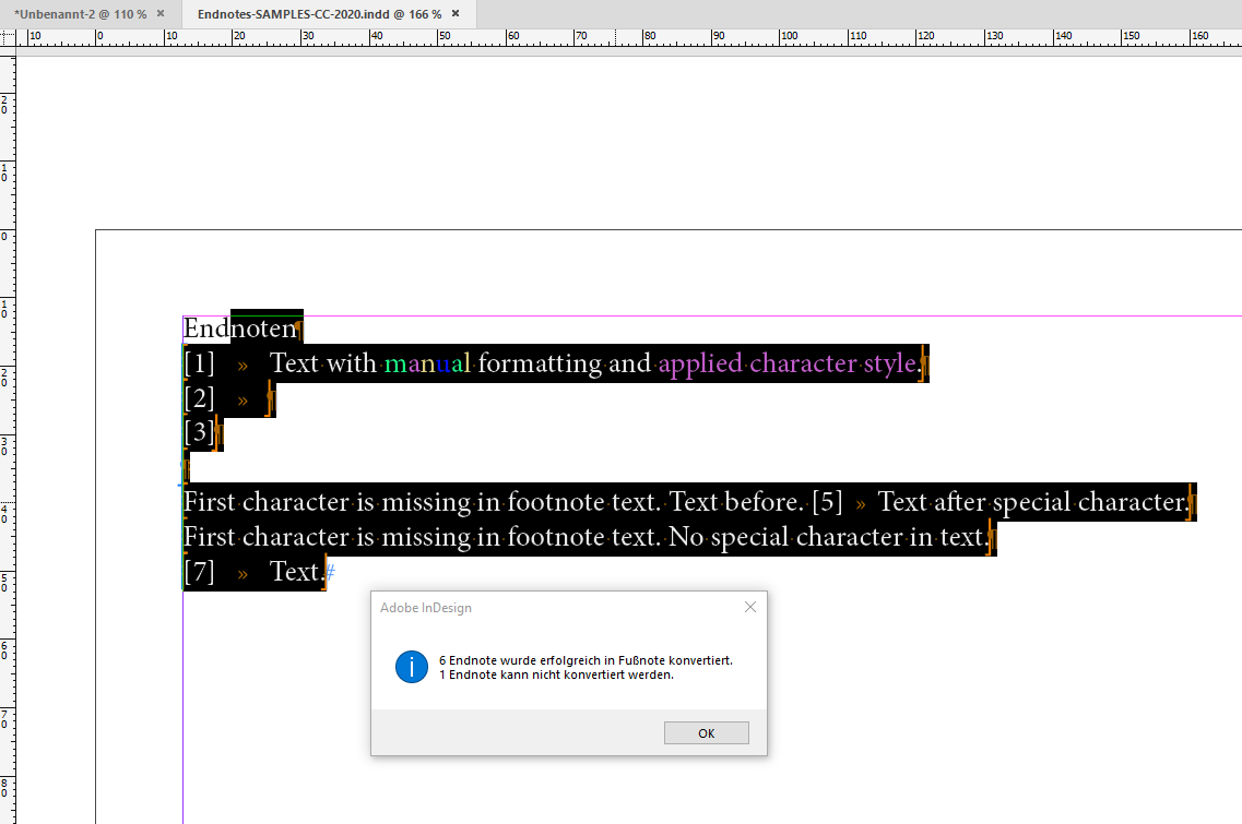 [ CC-2019 and 2020 ] The Convert-Endnotes-To-Footn... - Adobe Community ...