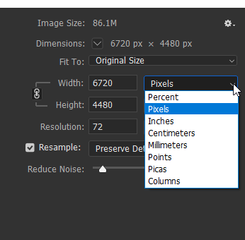 Solved: Image resize in pixels - Adobe Support Community - 14090507