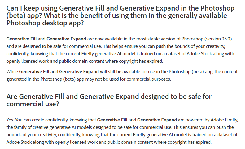 Solved: Use generative fill in my projects with clients - Adobe Community - 14094558