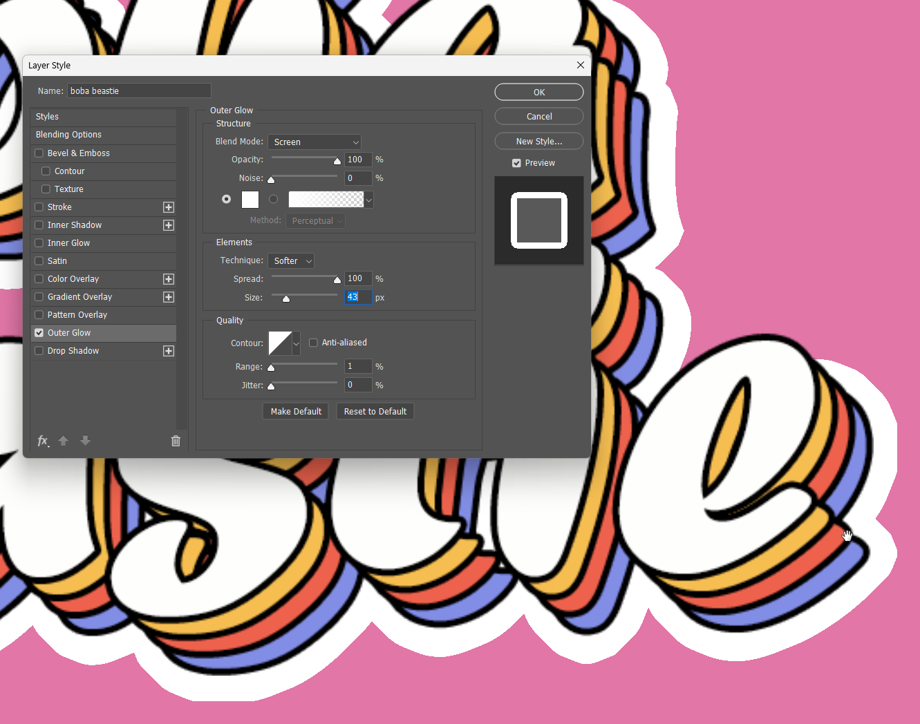 Solved Trouble With Outer Glow Effect And Saving Adobe Community