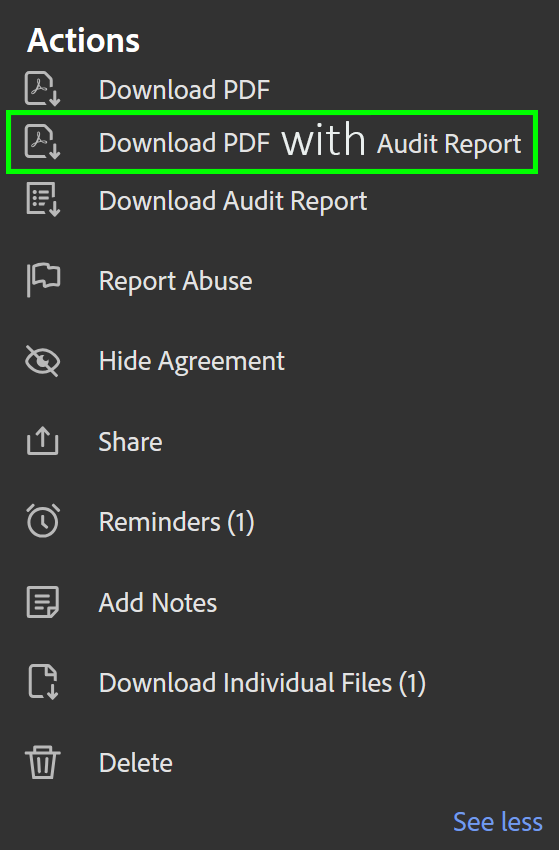 Feature Request: Download PDF with Audit Report - Adobe Product ...