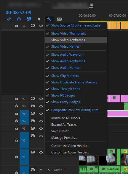 Solved: Key frame visibility on clips - Adobe Community - 14098025