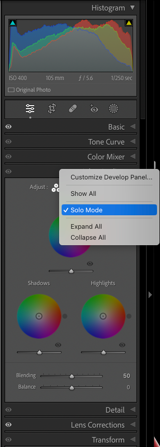 P: Lightroom Classic: Panel Scroll Bar / Close ann... - Adobe Product ...