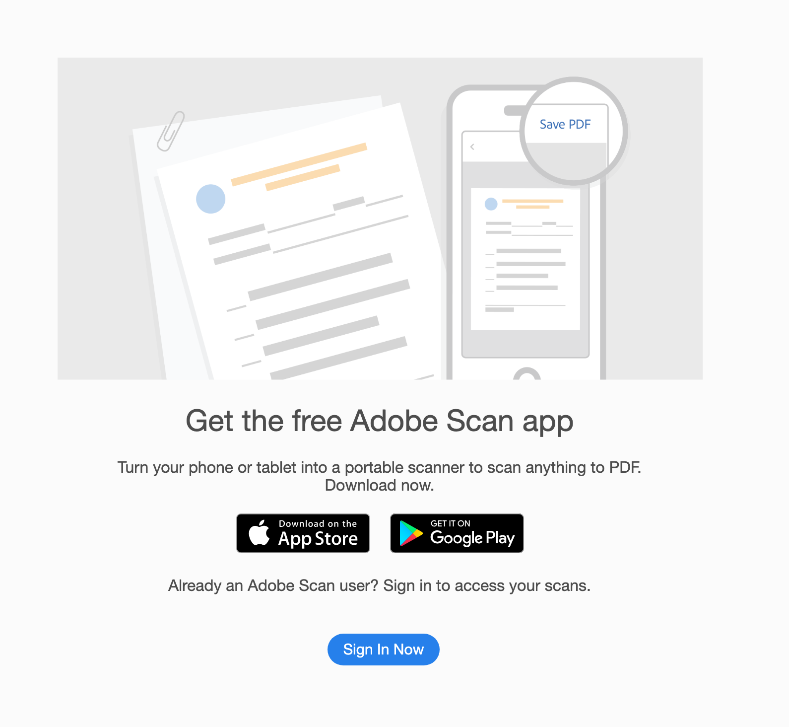 Unable to log in Adobe Scan - Adobe Product Community - 14050767