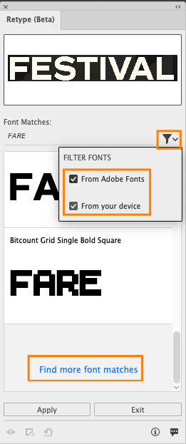 Convert Outline Text to editable Text with Retype ... - Adobe Product ...