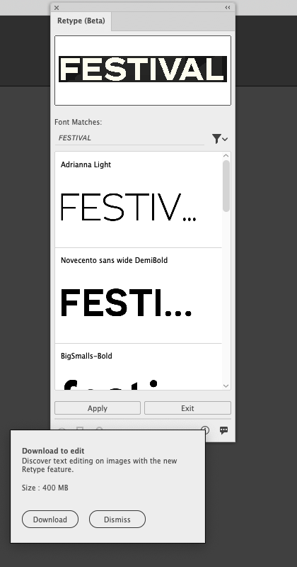 Convert Outline Text to editable Text with Retype ... - Adobe Product ...